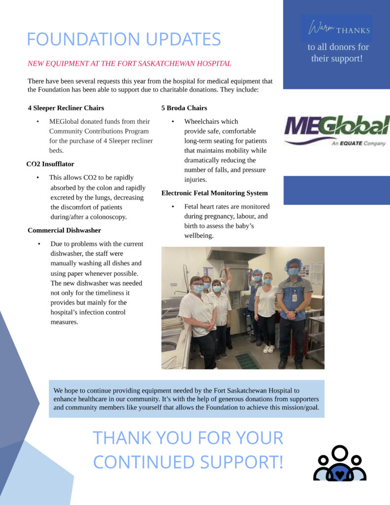 Winter Newsletter 2021 – Fort Saskatchewan Community Hospital Foundation